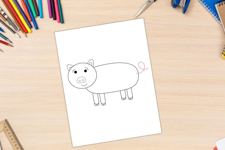 How to Draw a Pig for Kids: Step-by-Step Guide - Kidseducator