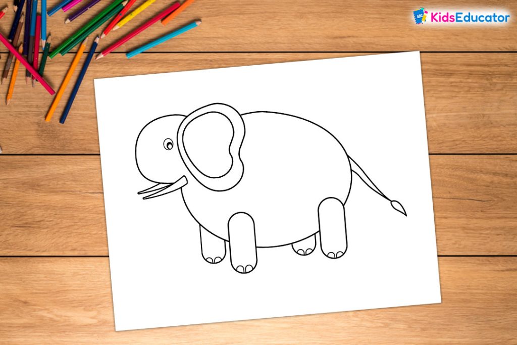 Easy Elephant Drawing for Kids: Simple Steps to Create an Adorable ...