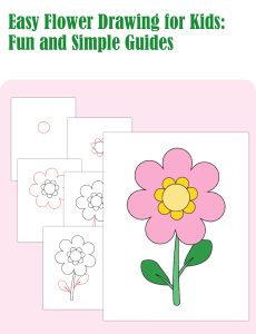 Easy Flower Drawing for Kids: Simple ‍Step-By-Step Tutorial - Kidseducator